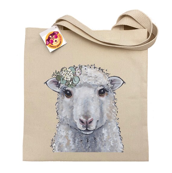 Sheep Tote Bag Cute Farmhouse Sheep Sheep Lover Gift Fun | Etsy