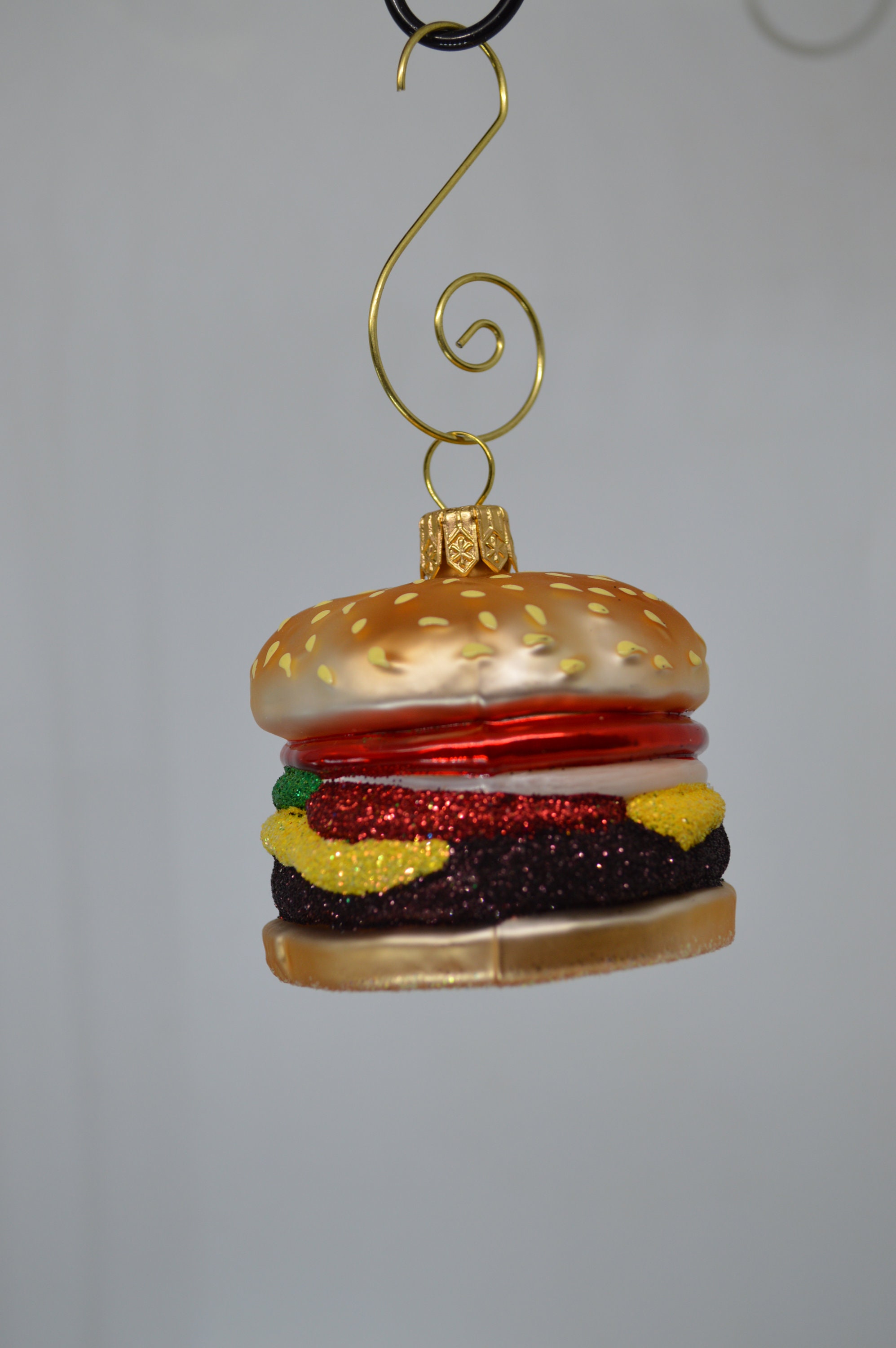 Mouth Blown & Hand Painted European Glass Ornament Hamburger - Etsy