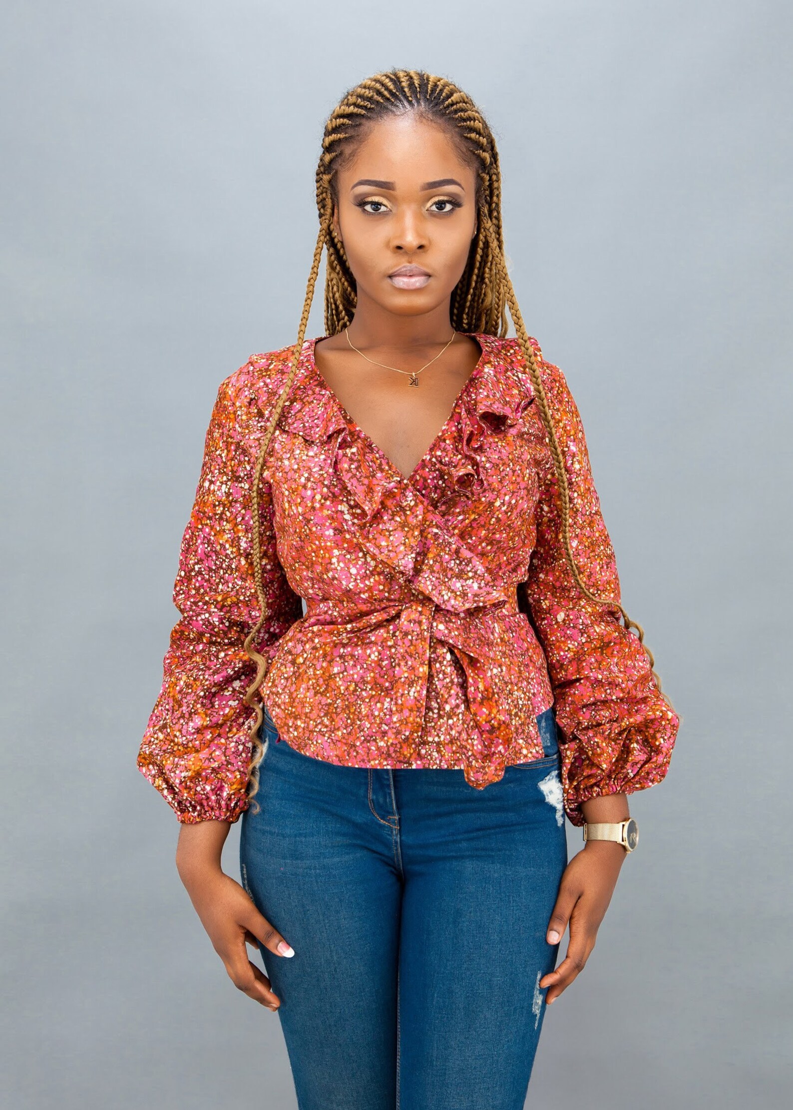 NEW In:african Handmade Made Batik/adire Wrap Top With Lantern - Etsy