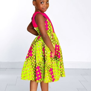 NEW African Mixed Print Girls Dress Handmade Clothingkids - Etsy