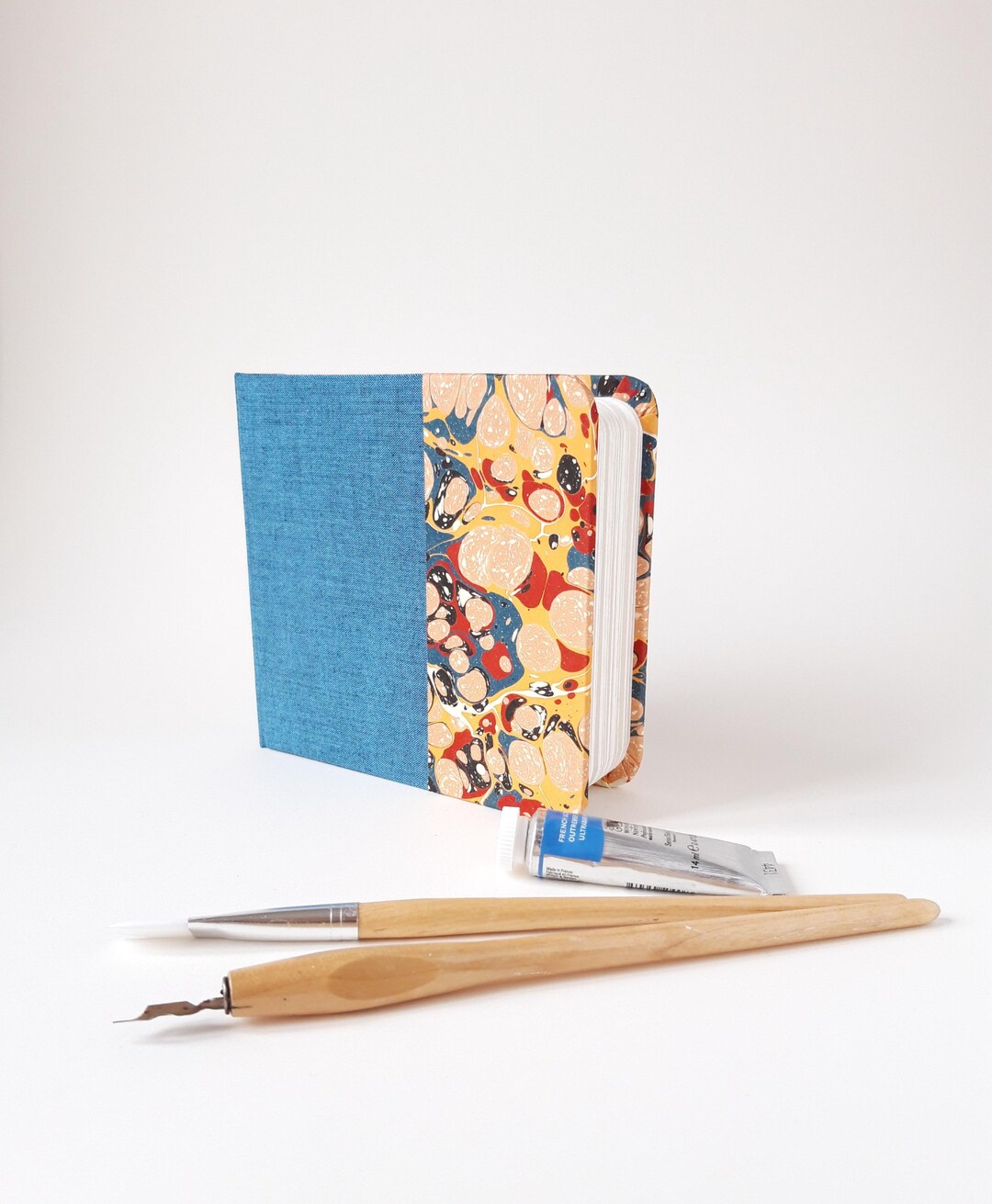 Saunders Waterford Cold Pressed Field Book. Hand Sewn, Hand Marbled ...