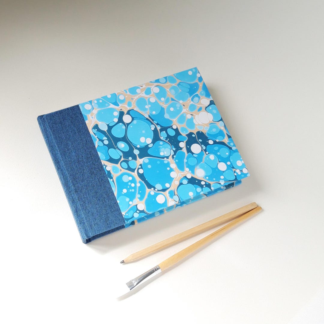 Saunders Waterford, A5* Quarto Watercolour Field Book, Hand Marbled ...