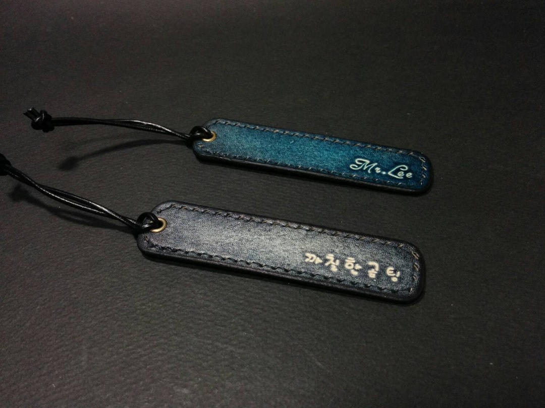 Leather Bookmark, Initial Bookmarks - Etsy