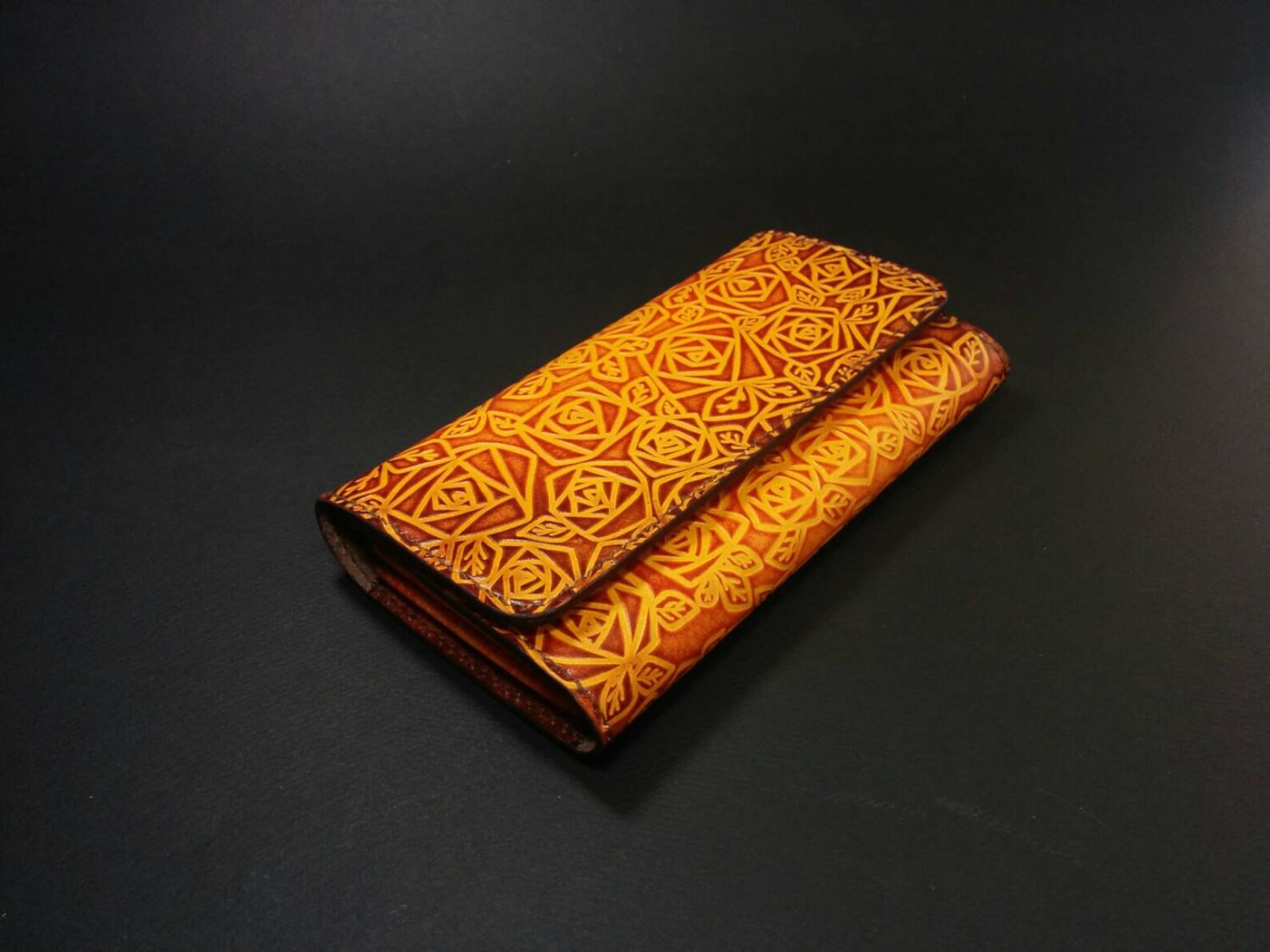 Rose Leather Wallet Vegetable Leatherwalletflower Women - Etsy