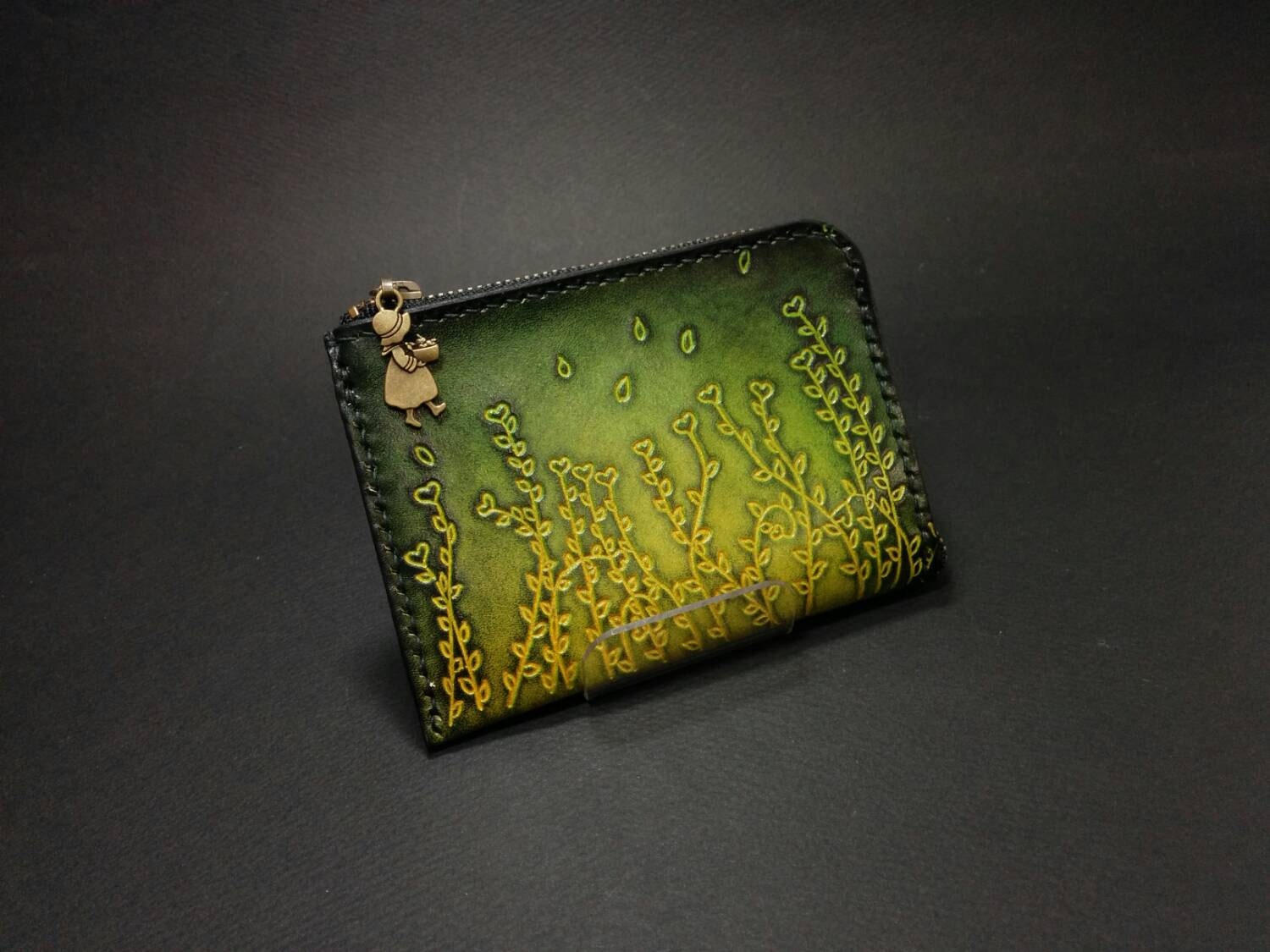 Leather Wallet Girl Leather Wallet Girl's Wallet - Etsy