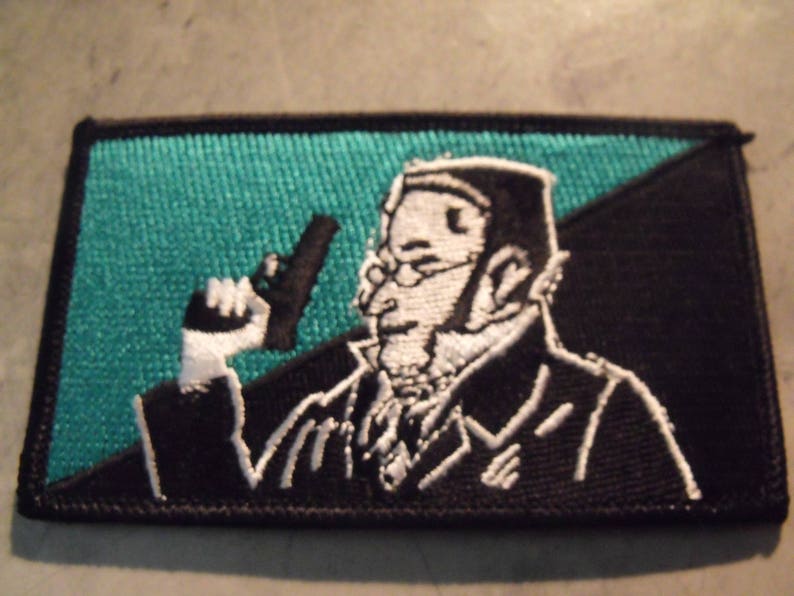 MAX STIRNER WiTH A GuN EGOIST FLaG embroidered iron-on patch | Etsy