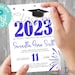 Purple & Gold Graduation Invitation: Class of 2025, Editable (instant ...