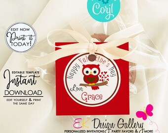 Valentine Day Owl | Etsy