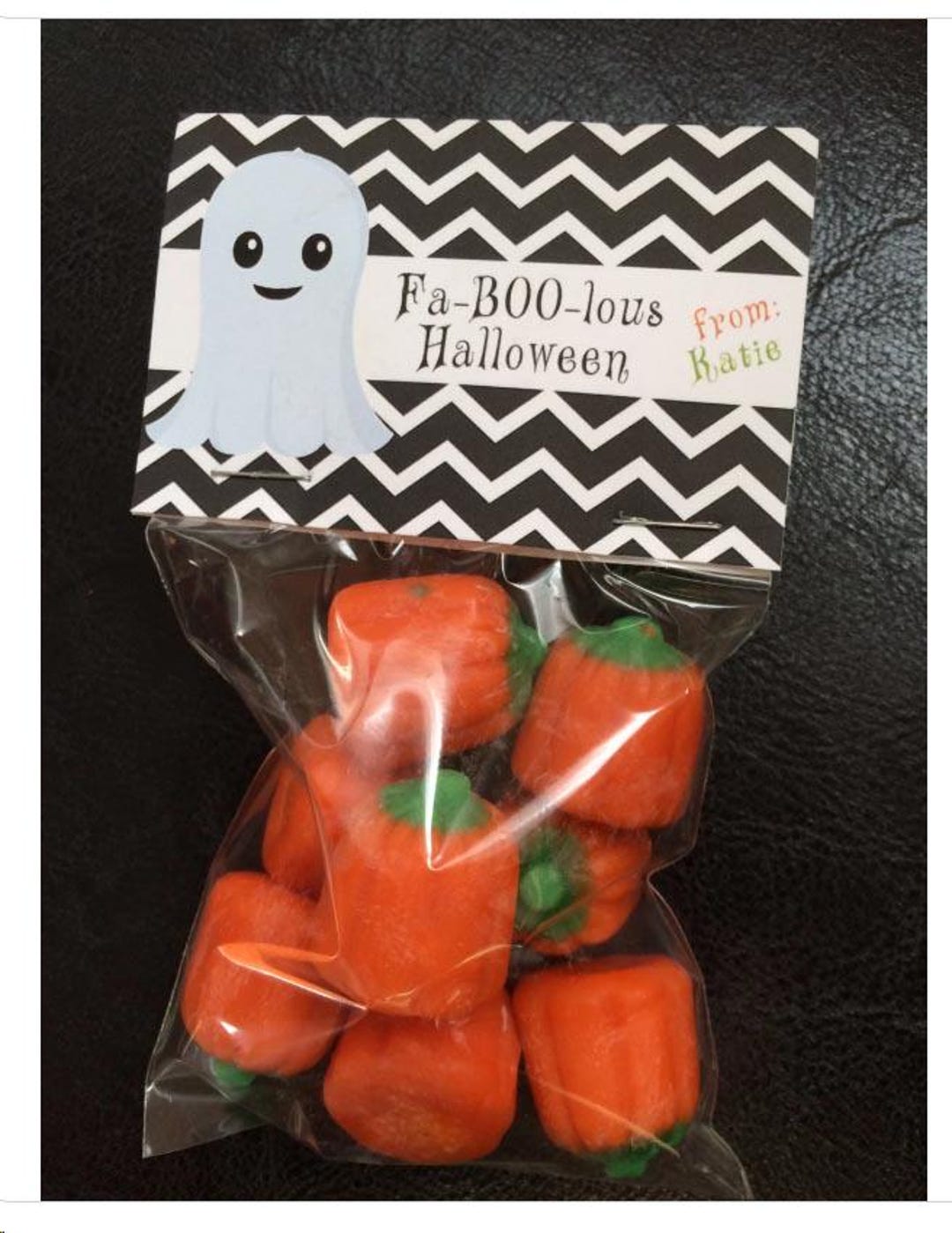 Personalized Halloween Ghost Treat Bag Topper (digital Download) - Etsy