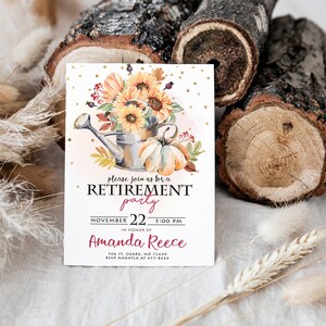 INSTANT DOWNLOAD Welcome Retirement Sign, Fall Retirement Welcome Sign ...