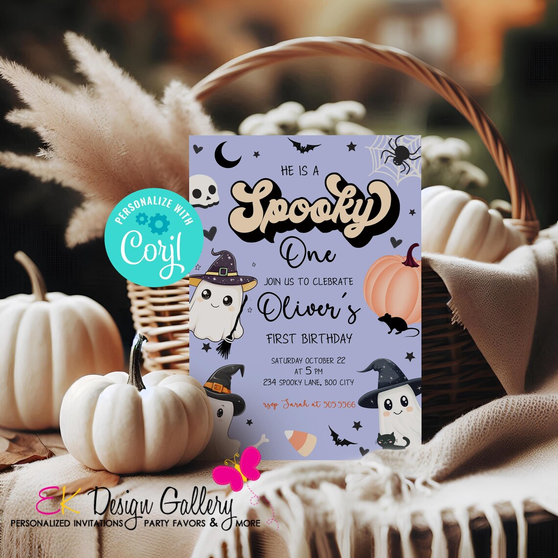 Editable Pink Halloween Candy Bar Wrapper: Spooky Birthday Party Favor ...