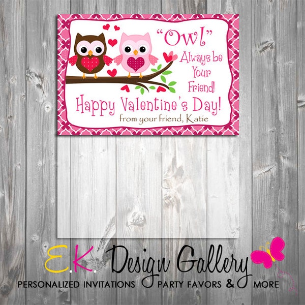 Owl Favor Tags - Etsy