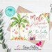 Mele Kalikimaka Christmas Invitation: Tropical Palm Tree Invite ...