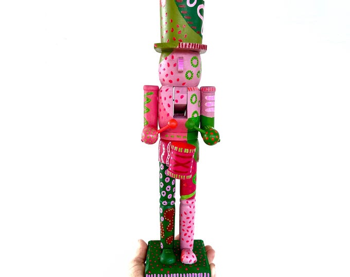 Handpainted Nutcracker, Pink Nutcracker, Diy Nutcracker, Colourful ...