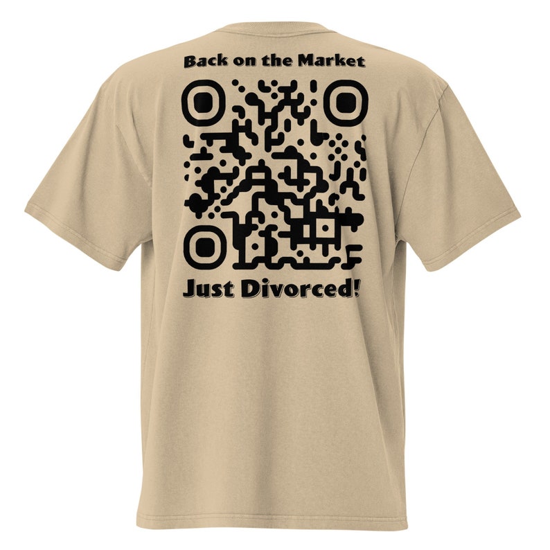 Customizable QR Code Funny Oversized T-shirt Back on the Market Just ...