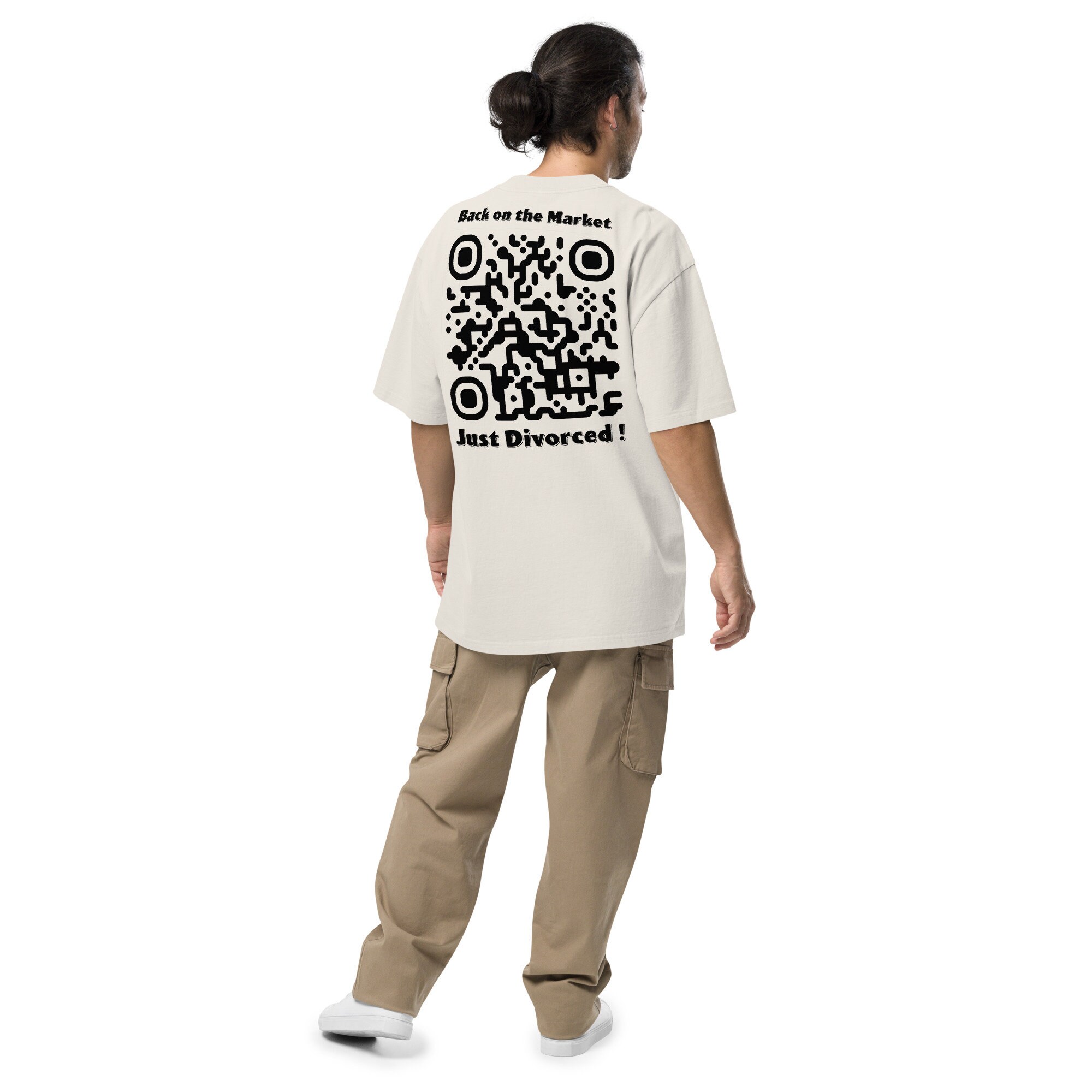 Customizable QR Code Funny Oversized T-shirt Back on the Market Just ...