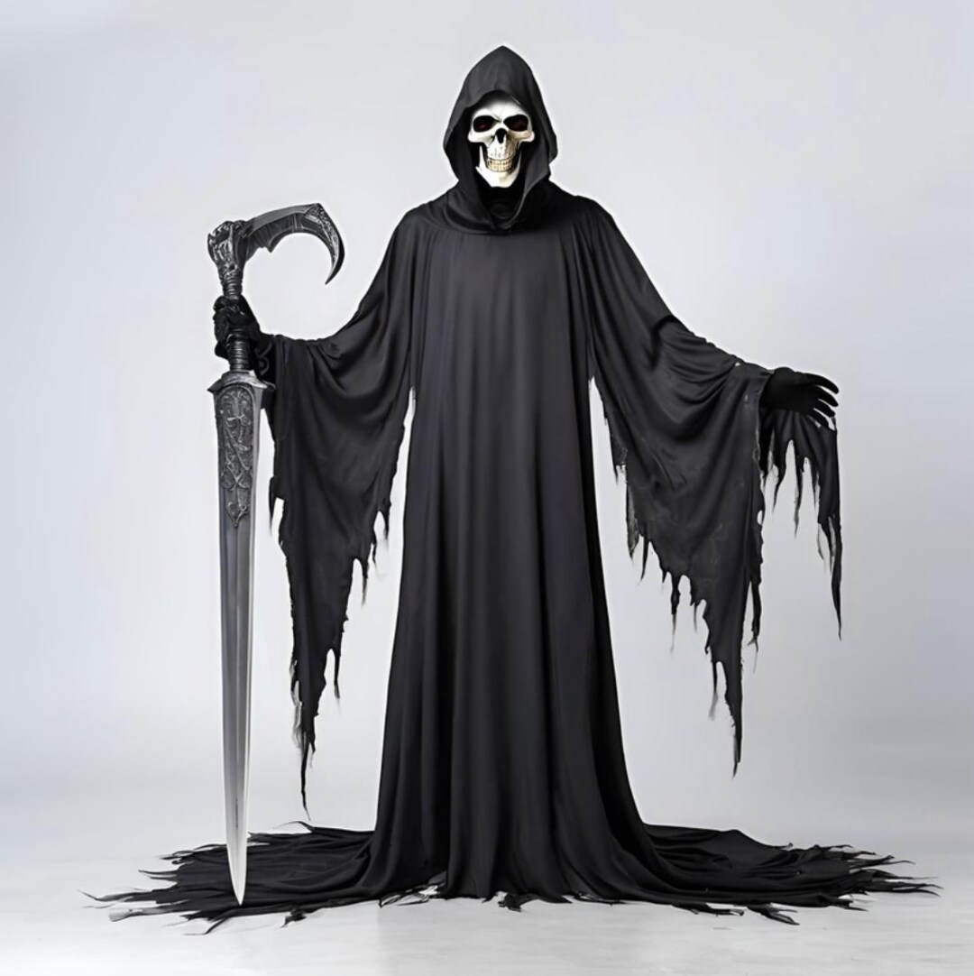 Terrifying Grim Reaper Costume for Halloween Ultimate Horror Attire ...