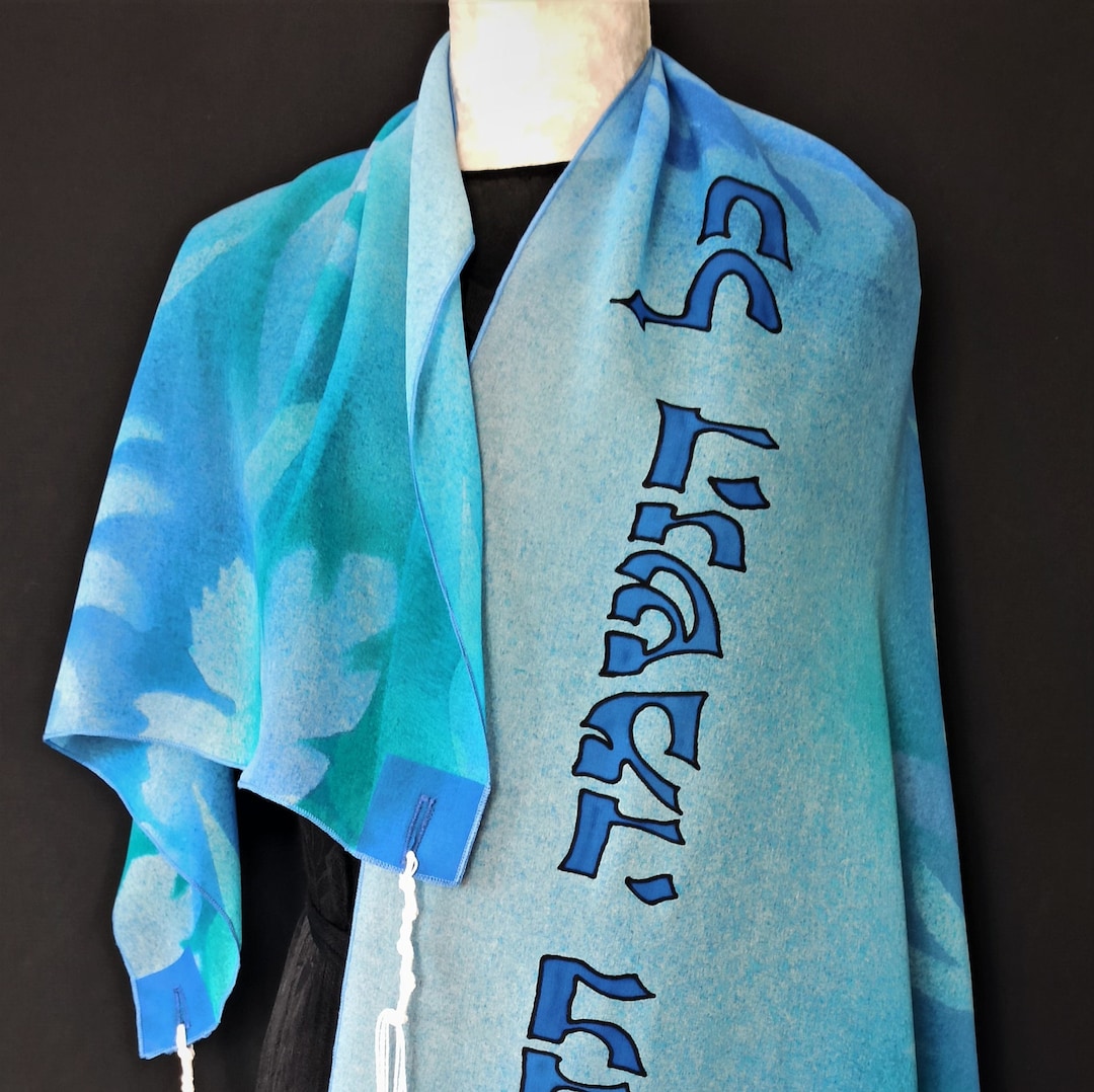 Tallit- Autumn- Original Modern Design Hand Painted Silk for Women ...
