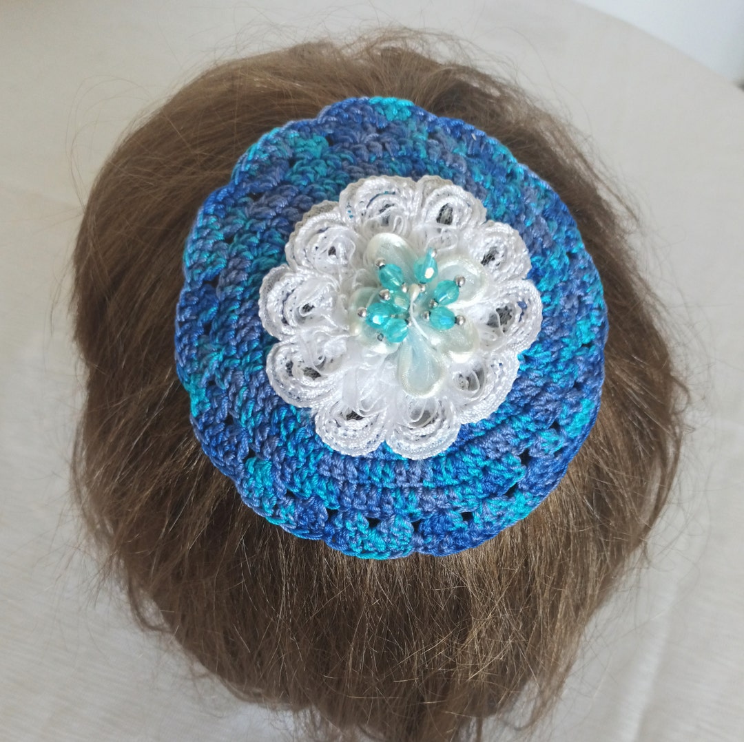 Women's Kippah Hand Crocheted Perfect for Both Women and Bat Mitzvah ...