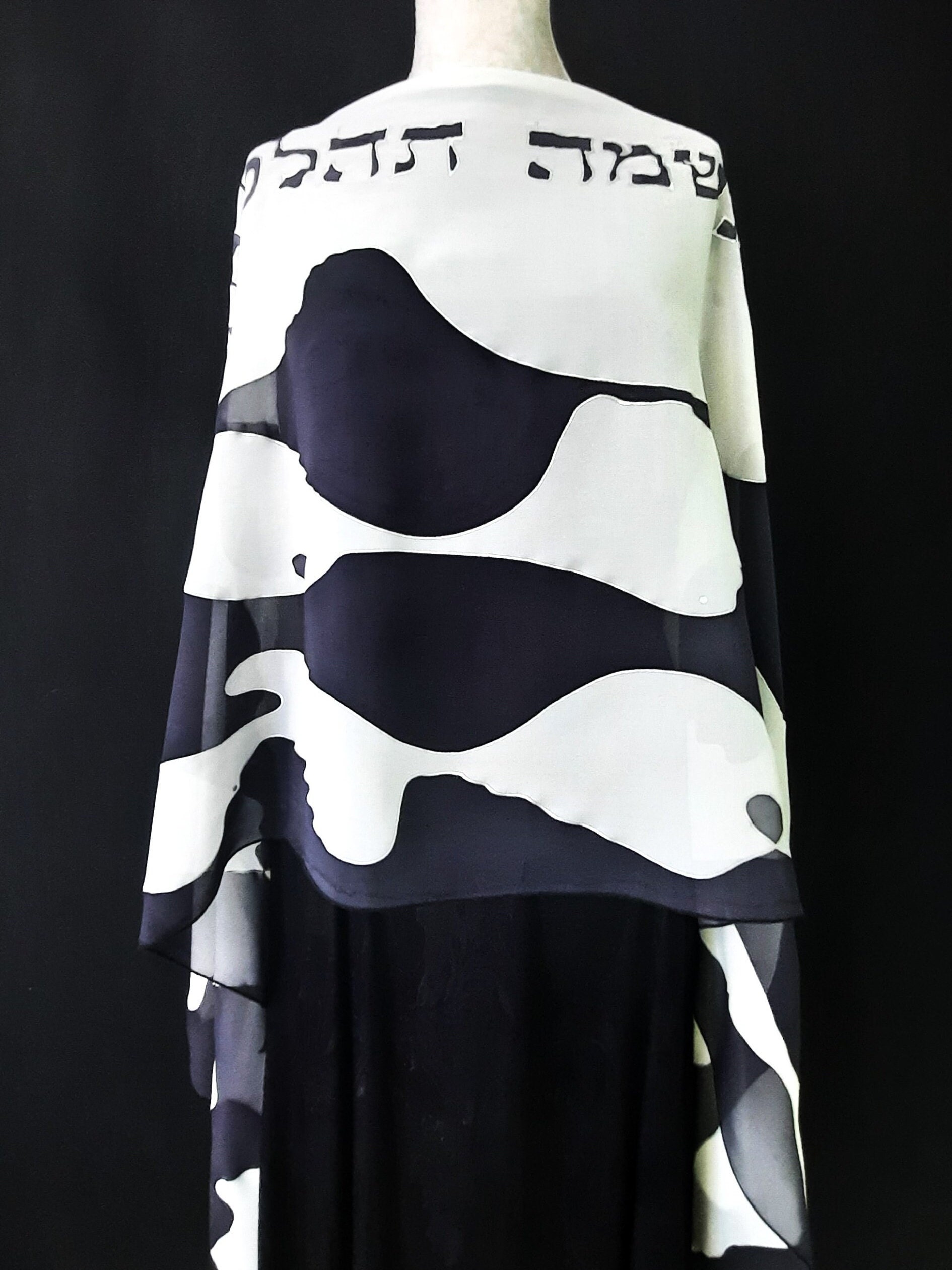 TALLIT -new Colors -traditional Modern Design - Hand Painted- Women ...