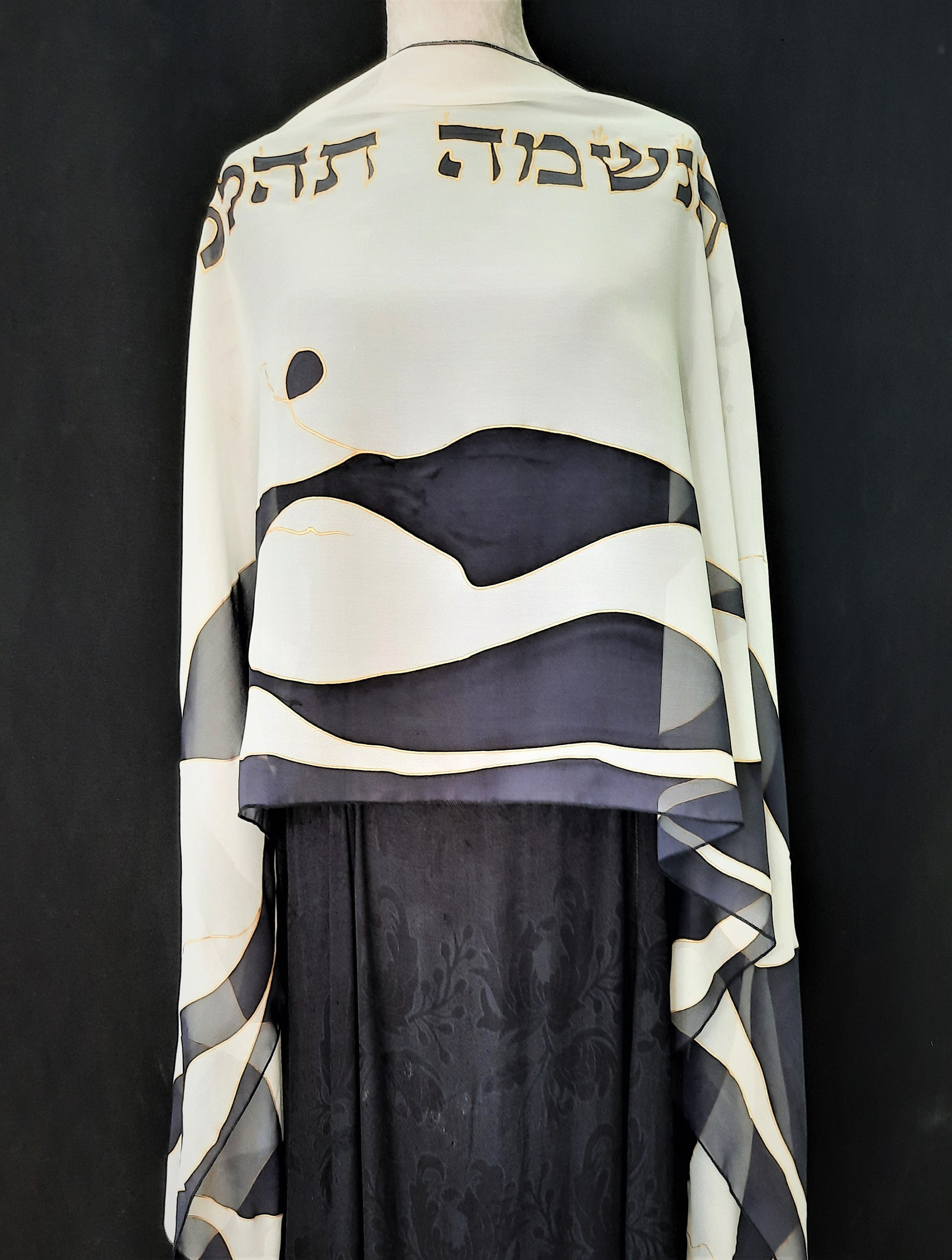 TALLIT new Colors traditional Modern Design Hand Painted - Etsy