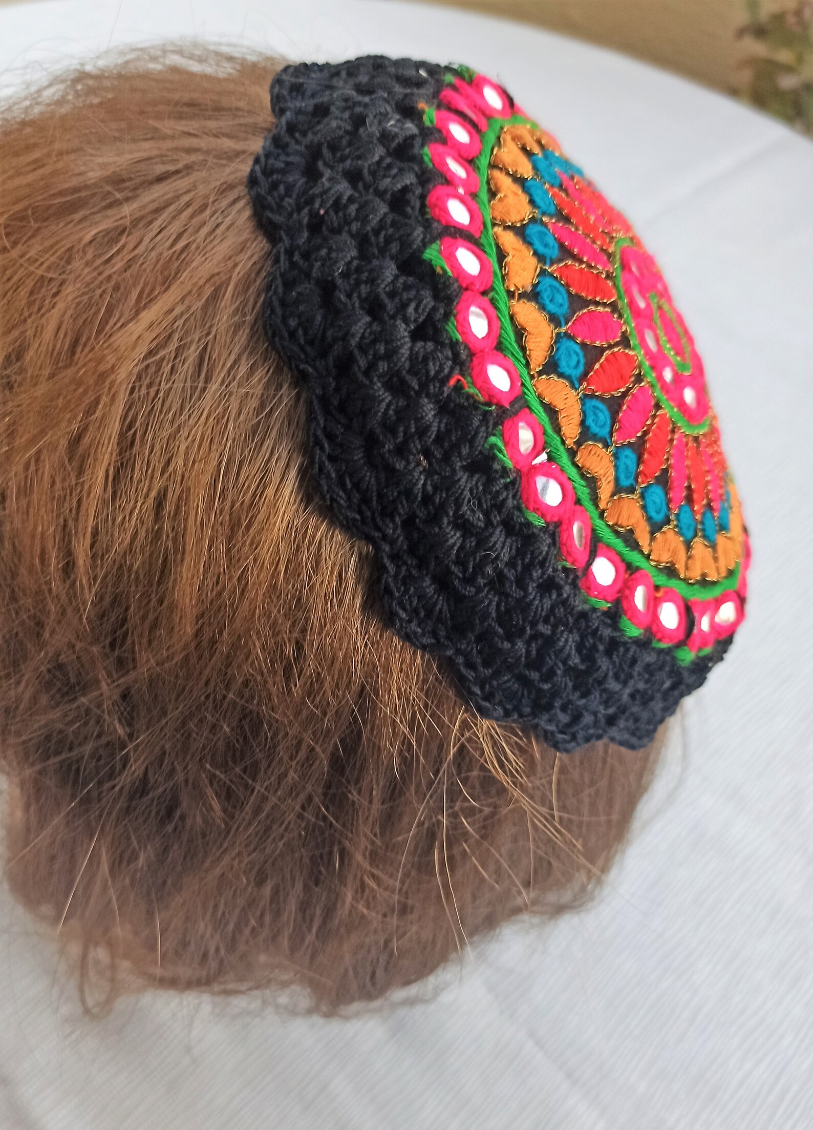 New and Unique Women's Kippah the Center is Stitched - Etsy