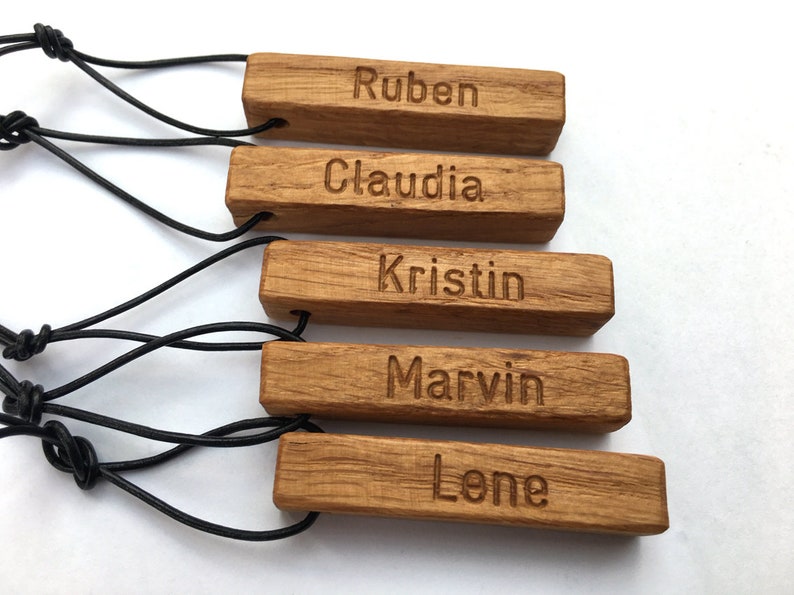 Keychain Oak Wood Name Engraving Engraving Wood Name - Etsy