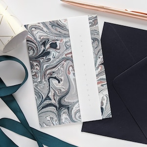 Happy Birthday Card, Marble Card, Birthday Card, Reusable Card, Marble ...