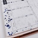 A4 Planner Pad, Blue Splatter Weekly Planner, Weekly Planner Pad, to Do ...