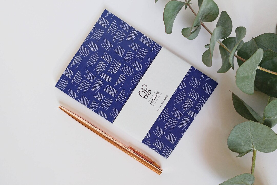 A6 Pen Lines Notebook, Small Notebook, Blue Pen Lines Notebook, Journal ...