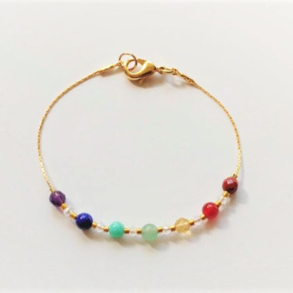 7 Chakra Bracelet - Etsy