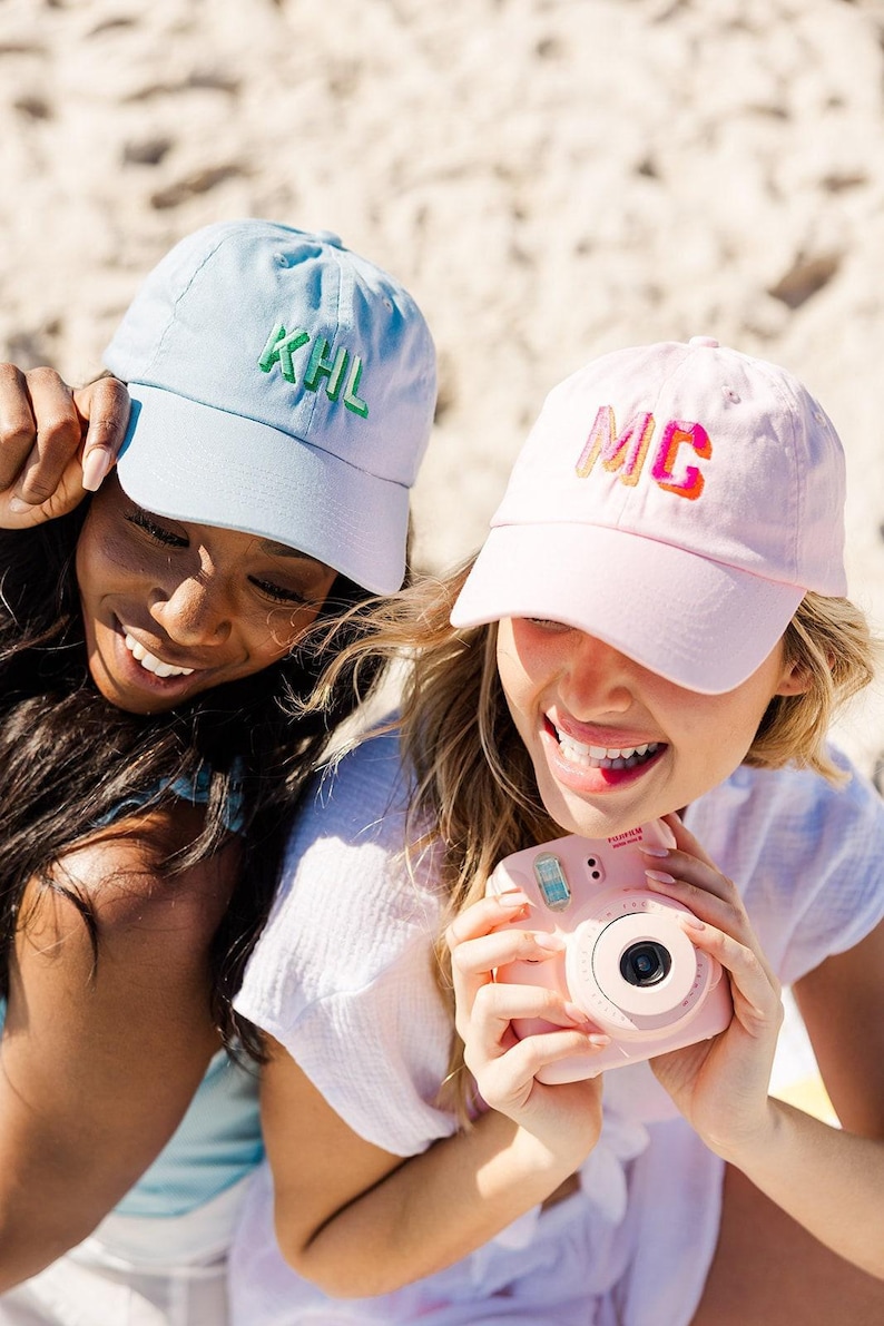 Embroidered Monogram Baseball Hat // Monogrammed Baseball Hat ...