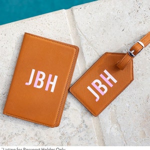 Duo Monogram Passport Holder - Etsy