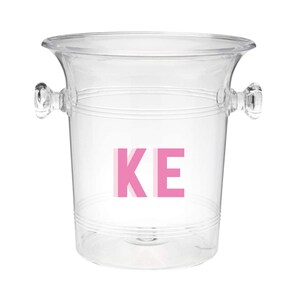 Custom Shadow Monogram Ice Bucket - Housewarming Present // Wedding ...