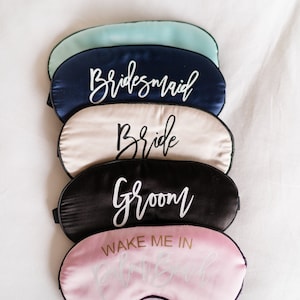 Bride & Groom Sleep Mask // Wedding // Honeymoon - Etsy