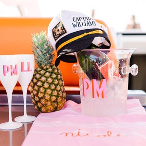 Custom Shadow Monogram Ice Bucket Housewarming Present // Wedding Gift ...