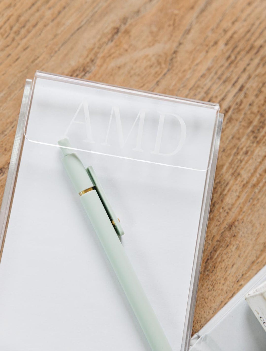 Personalized Acrylic Notepad Holder // Engraved Notepad Holder ...