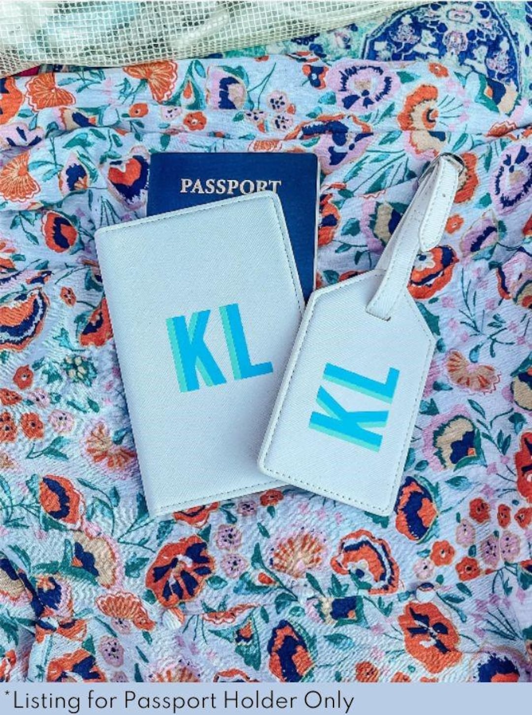 Shadow Monogram Passport Holder // Monogrammed Passport Cover ...