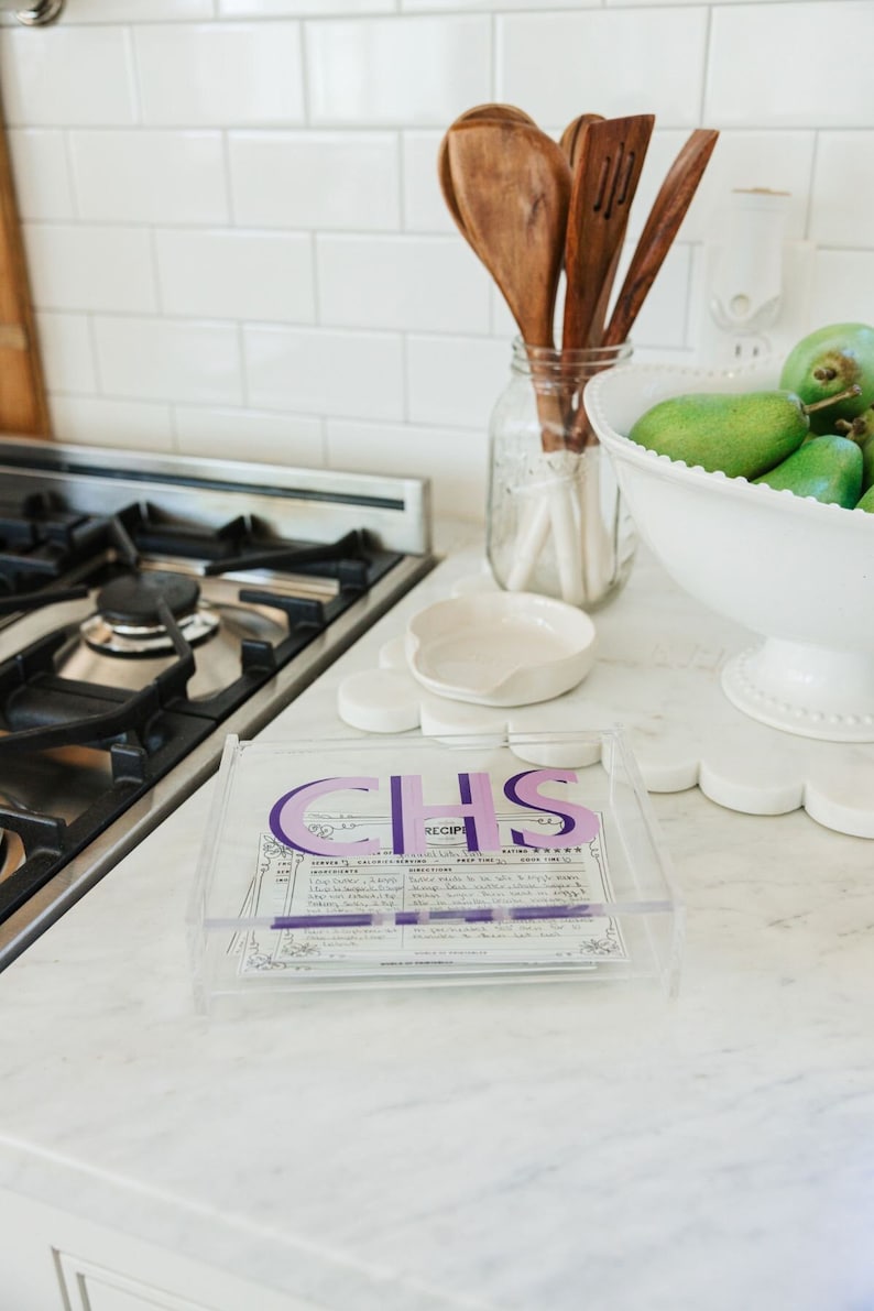 Monogrammed Acrylic Catchall Box // Personalized Storage Box, Keepsake ...