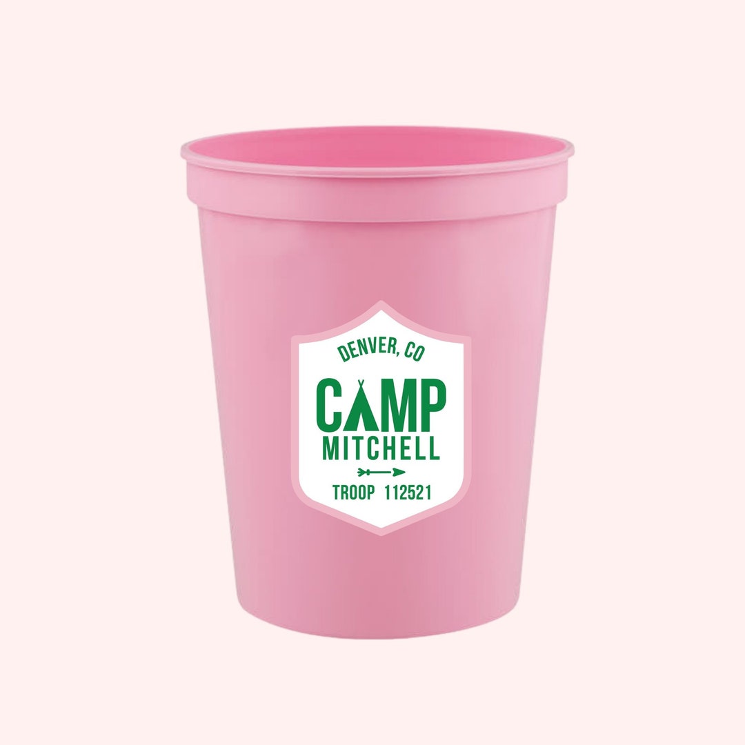 Custom Camp Shield Stadium Cup set of 10 - Etsy