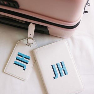 Shadow Monogram Passport Holder // Monogrammed Passport Cover ...