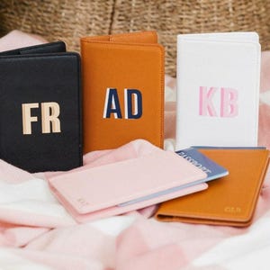 Shadow Monogram Passport Holder // Monogrammed Passport Cover ...