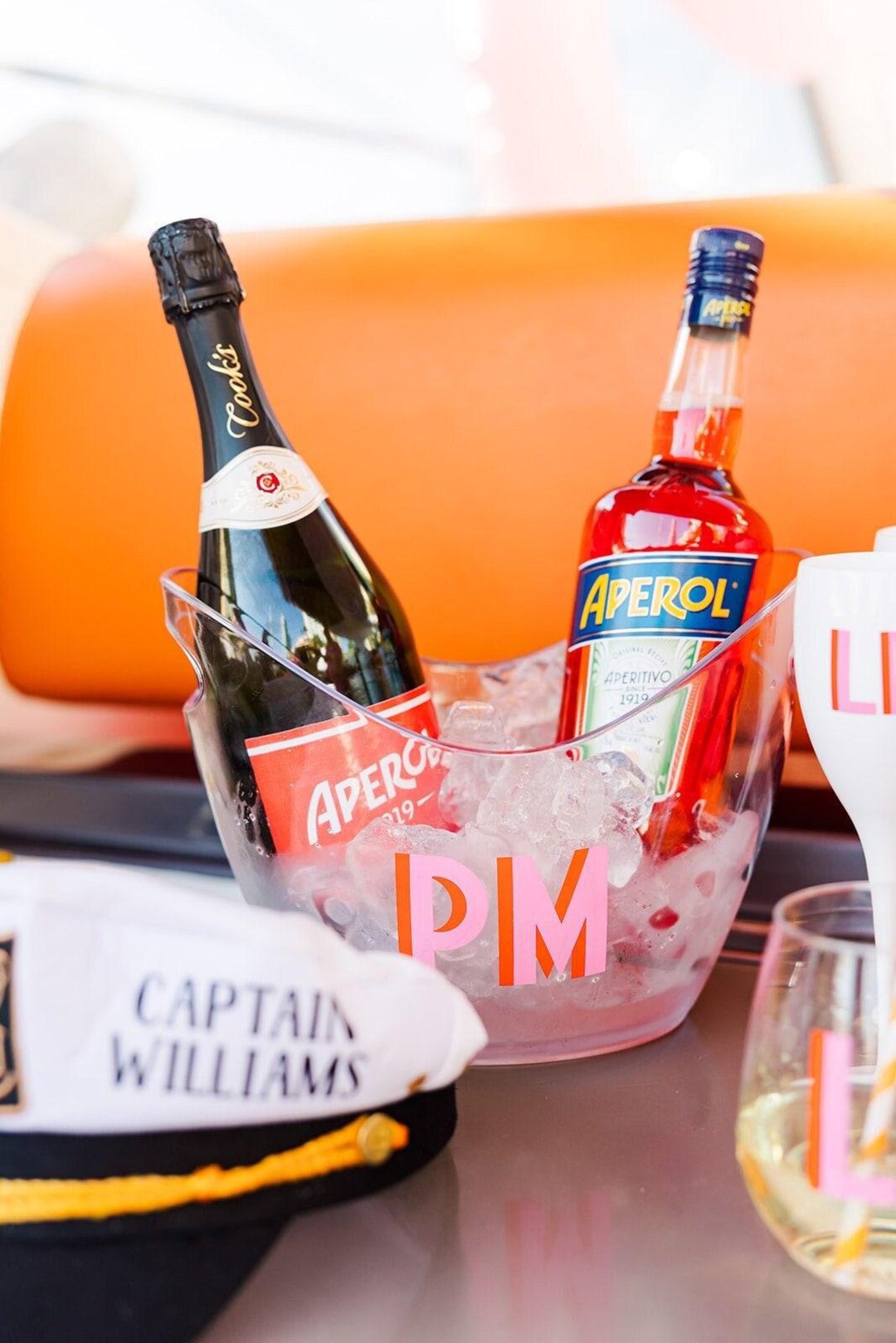 Shadow Monogram Wide Ice Bucket // Custom Team Ice Bucket, Tailgate ...