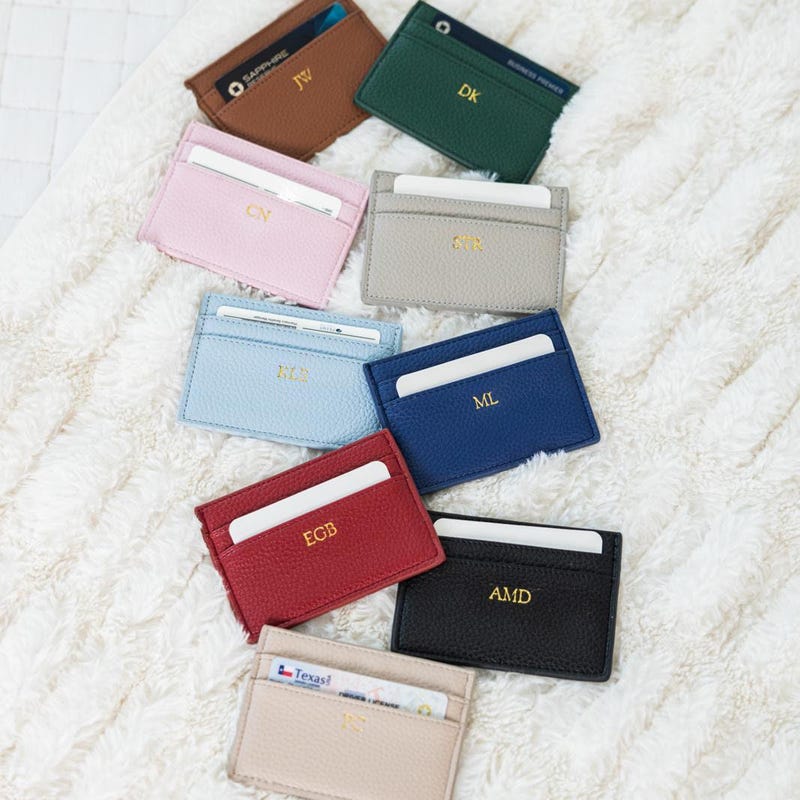 Monogram Foil Card - Etsy