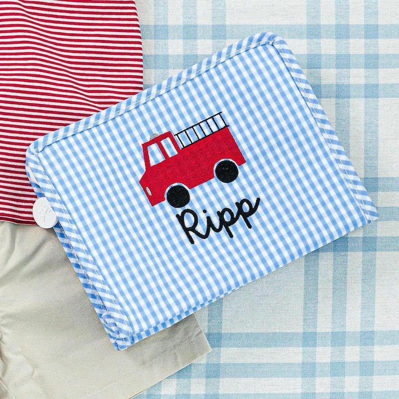 Large Gingham Pouch - Etsy