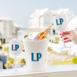 Monogrammed Solid Wine Glasses - Etsy