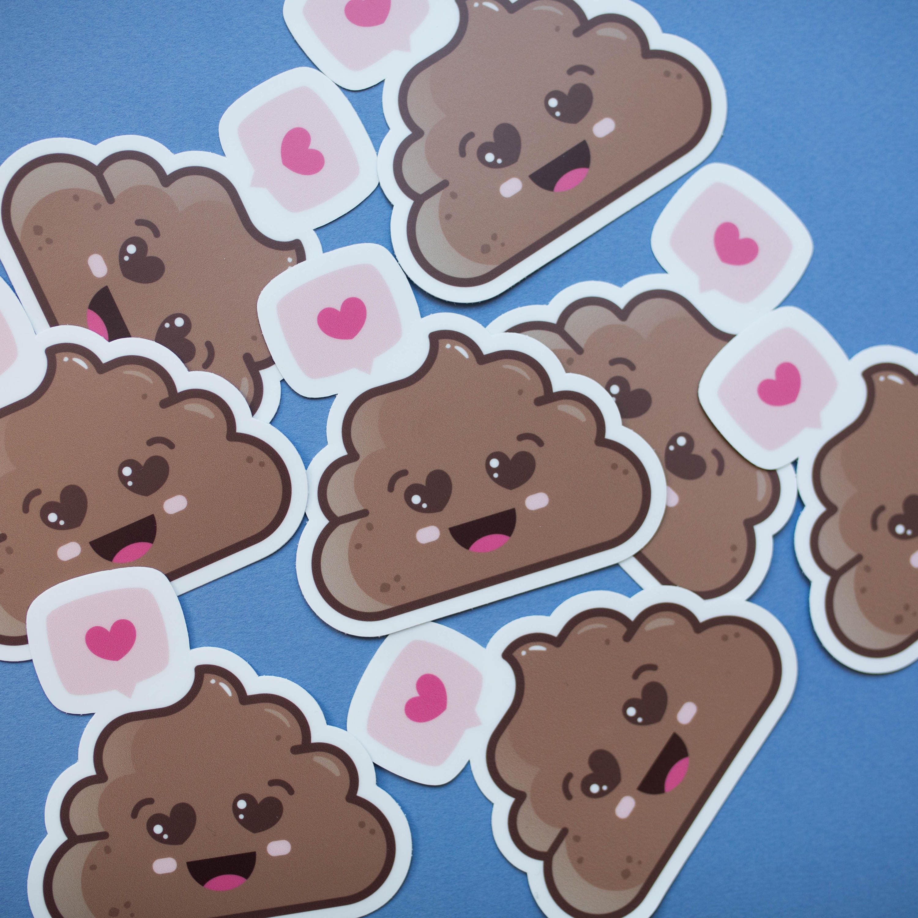 Sticker Emoji Poo Like XL Vinyl High Quality | Etsy