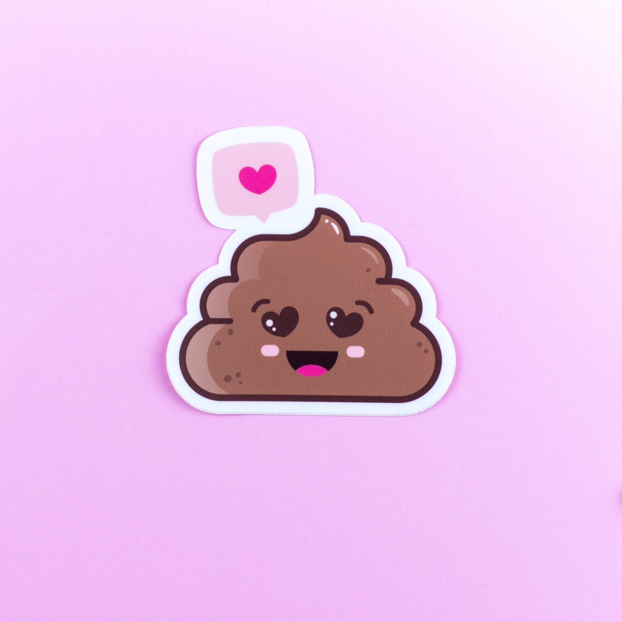 Sticker Emoji Poo Like XL Vinyl High Quality - Etsy