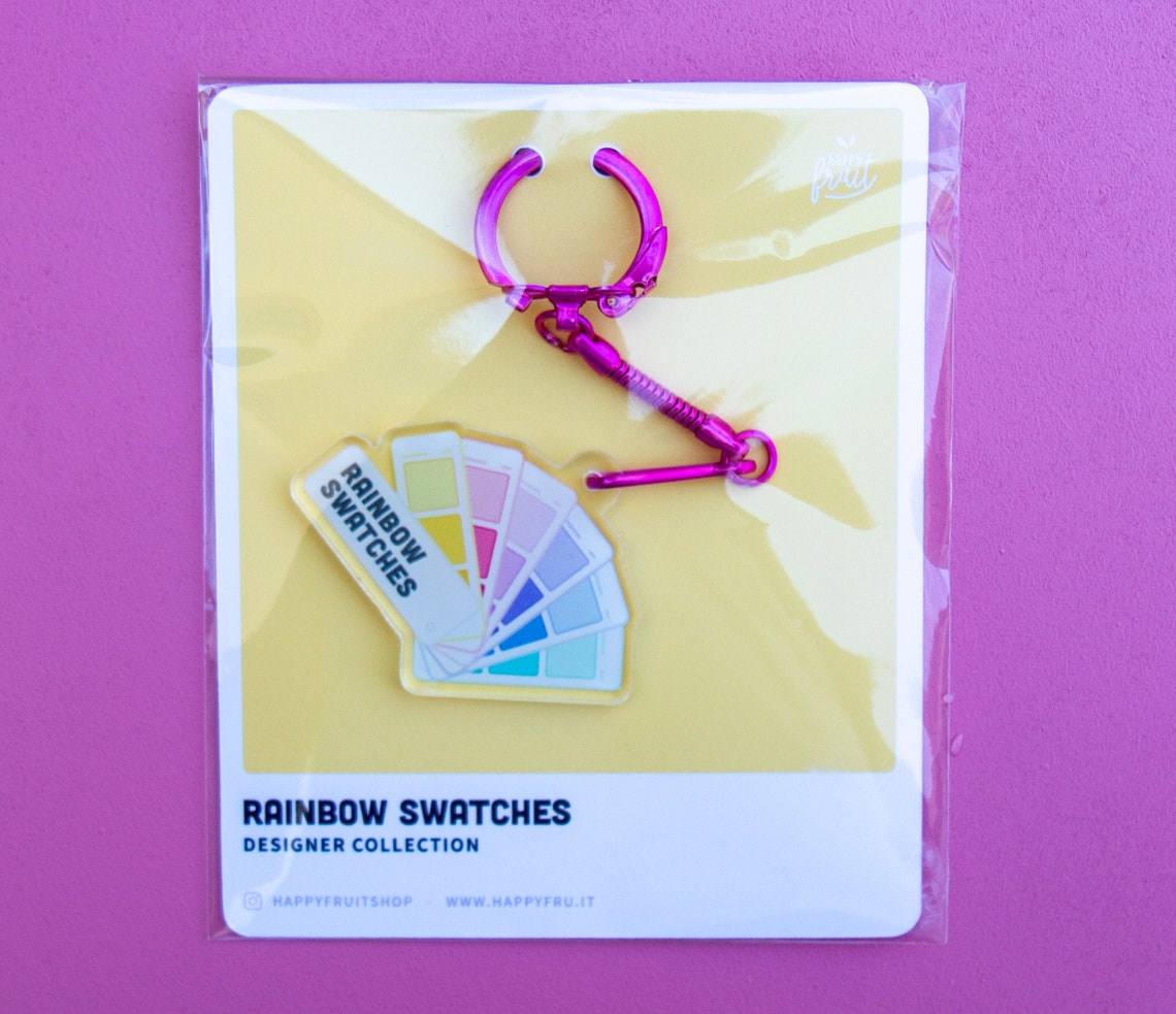 Acrylic keychain Pantone Swatches | Etsy