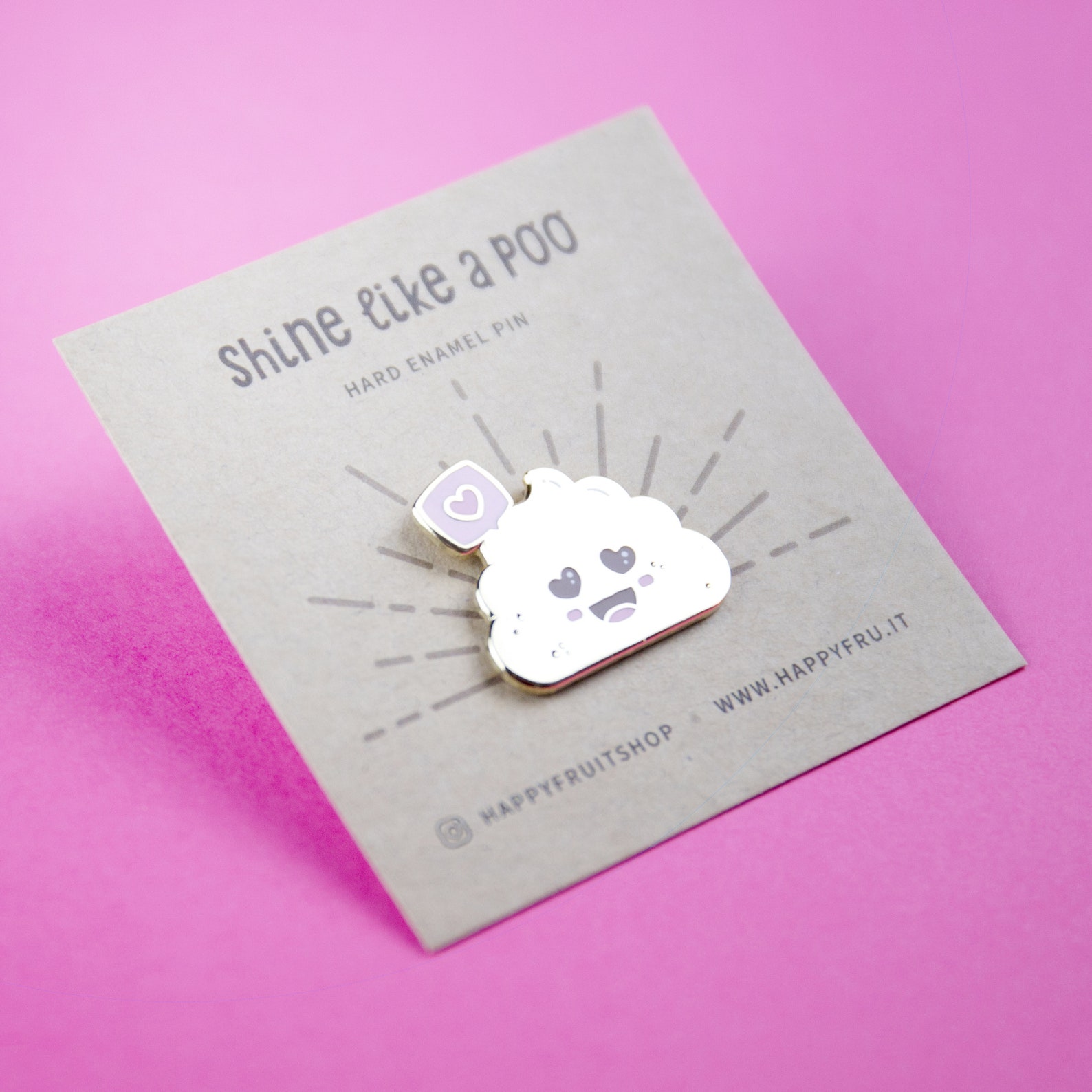 Golden Poop Hard Enamel Pin tiny enamel pin for poo lovers | Etsy